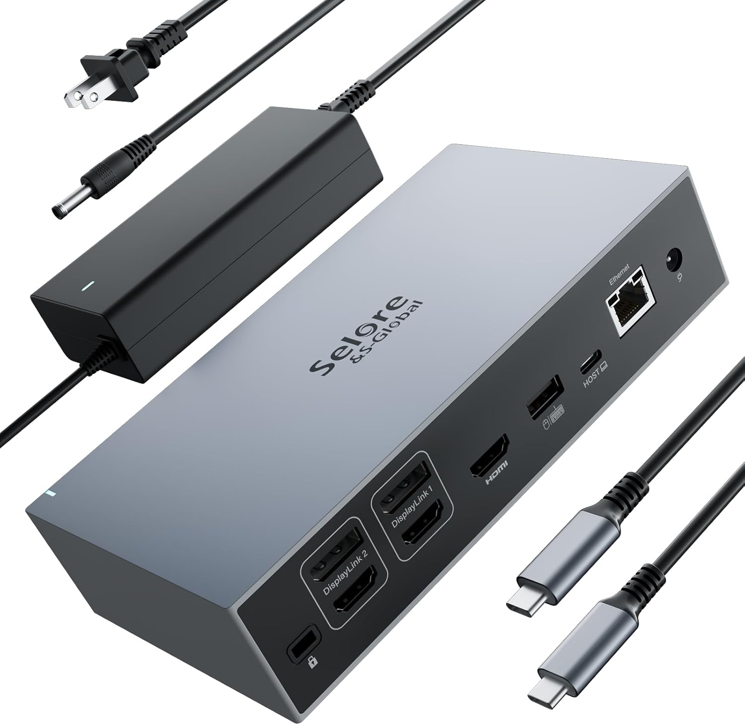 Amazon.com: DisplayLink Docking Station 3 Monitors for MacBook M1 M2 ...