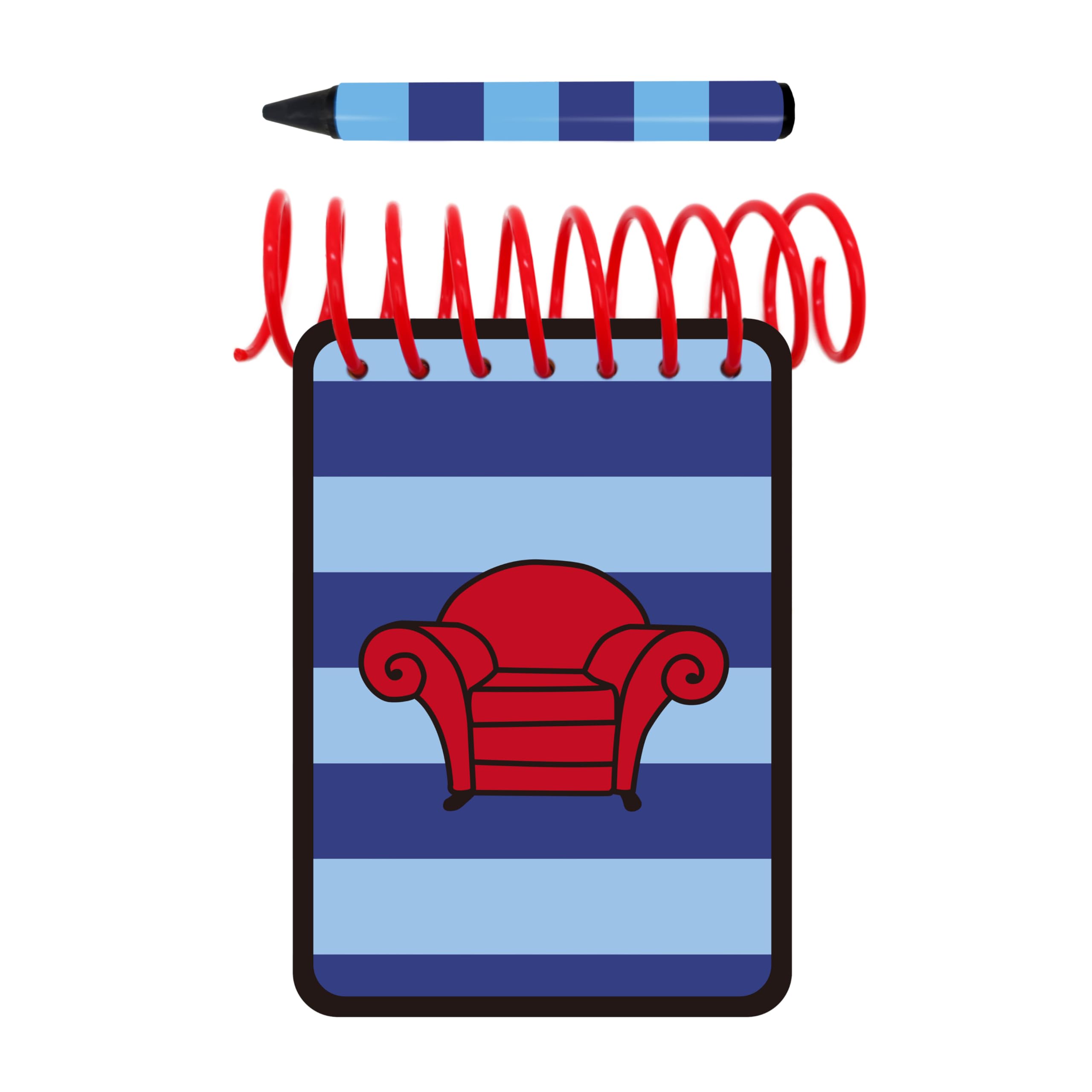 Amazon.com: ASVP Shop Handy Dandy JOSH Notebook With 1 Black Blue ...