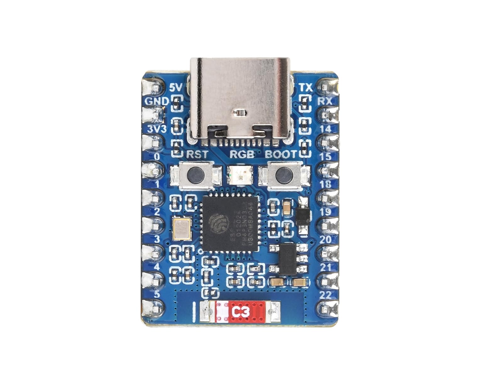 Waveshare ESP32-C6 Mini Development Board, Based On ESP32-C6FH4, Dual Processors, 160MHz Running ...