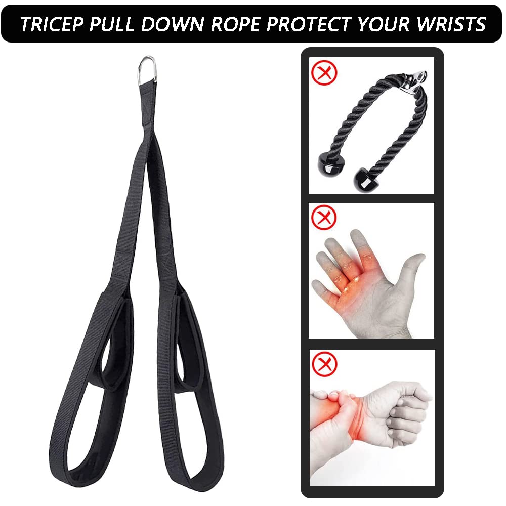 Tricep Rope Cable Attachment Triceps Strap,Triceps Pull Down Strap ...