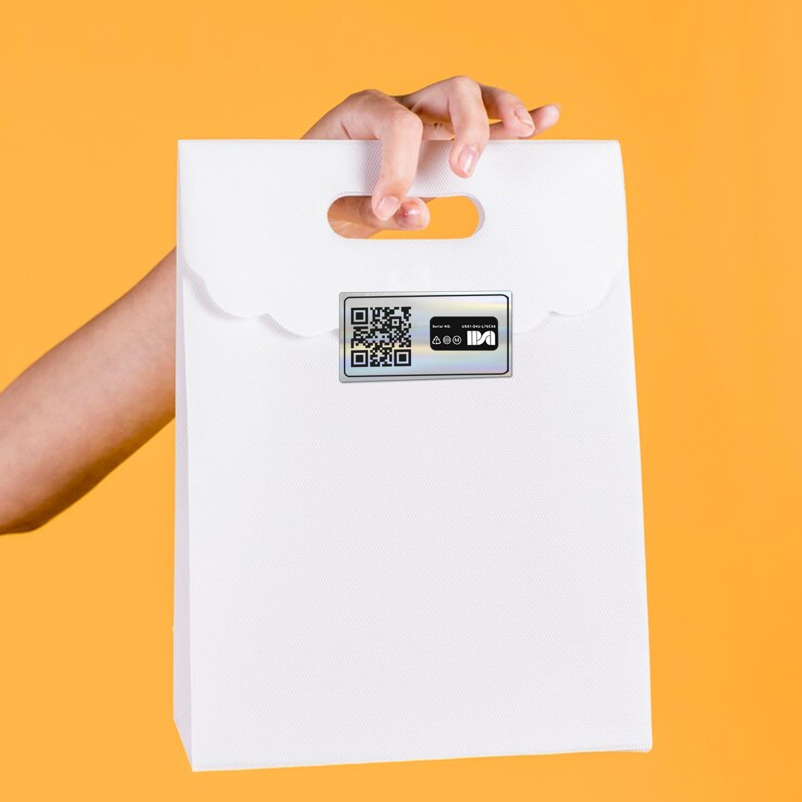 Snapklik.com : Silver Thermal Labels Vinyl 2 X 3 Inch Self-Adhesive ...