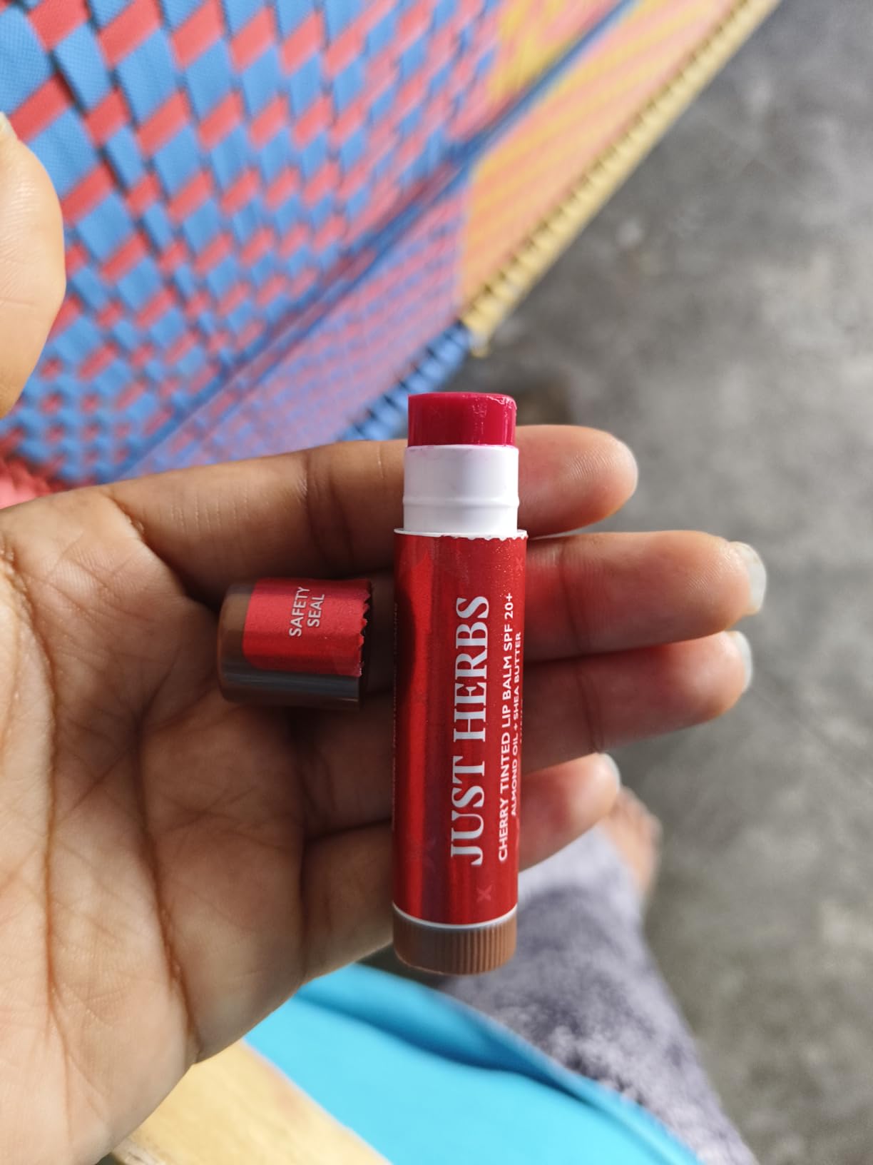 Just Herbs Tinted Lip Balm for Men and Women with SPF 20+ for Dark Lips ...