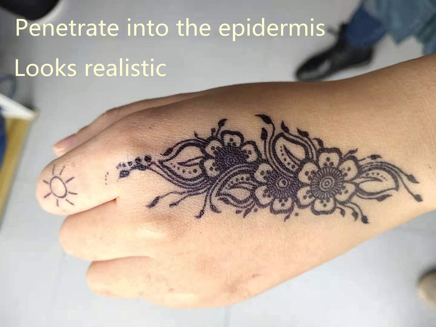 Aresvns Realistic Temporary Tattoos for Men and Women ,Semi-Permanent ...