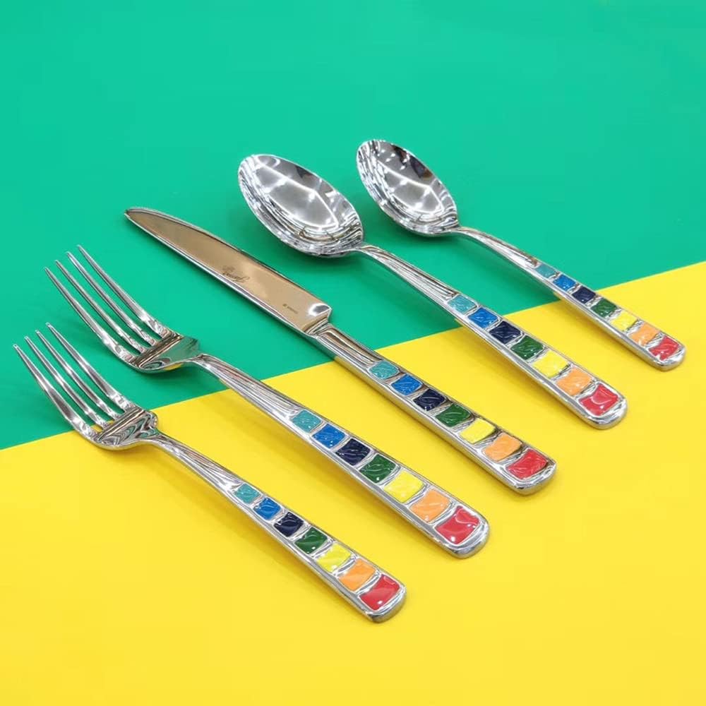 Amazon.com | Unique Colorful Silverware Set for 4, Modern Stainless ...