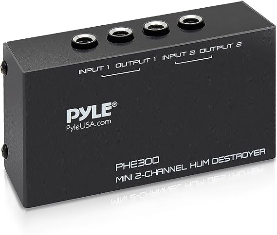 Amazon.com: PYLE-PRO Compact Mini Hum Eliminator Box-2 Channel Passive ...