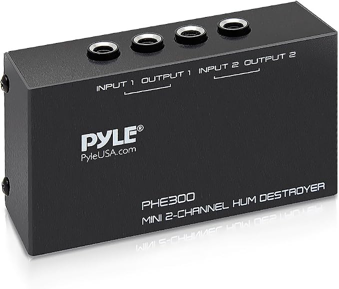 Amazon.com: PYLE-PRO Compact Mini Hum Eliminator Box-2 Channel Passive ...