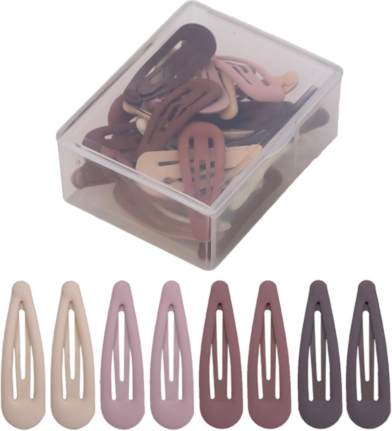 30Piece Snap Hair Clips,Hair Snap Clips,Small Clips for Hair,Girls Hair ...