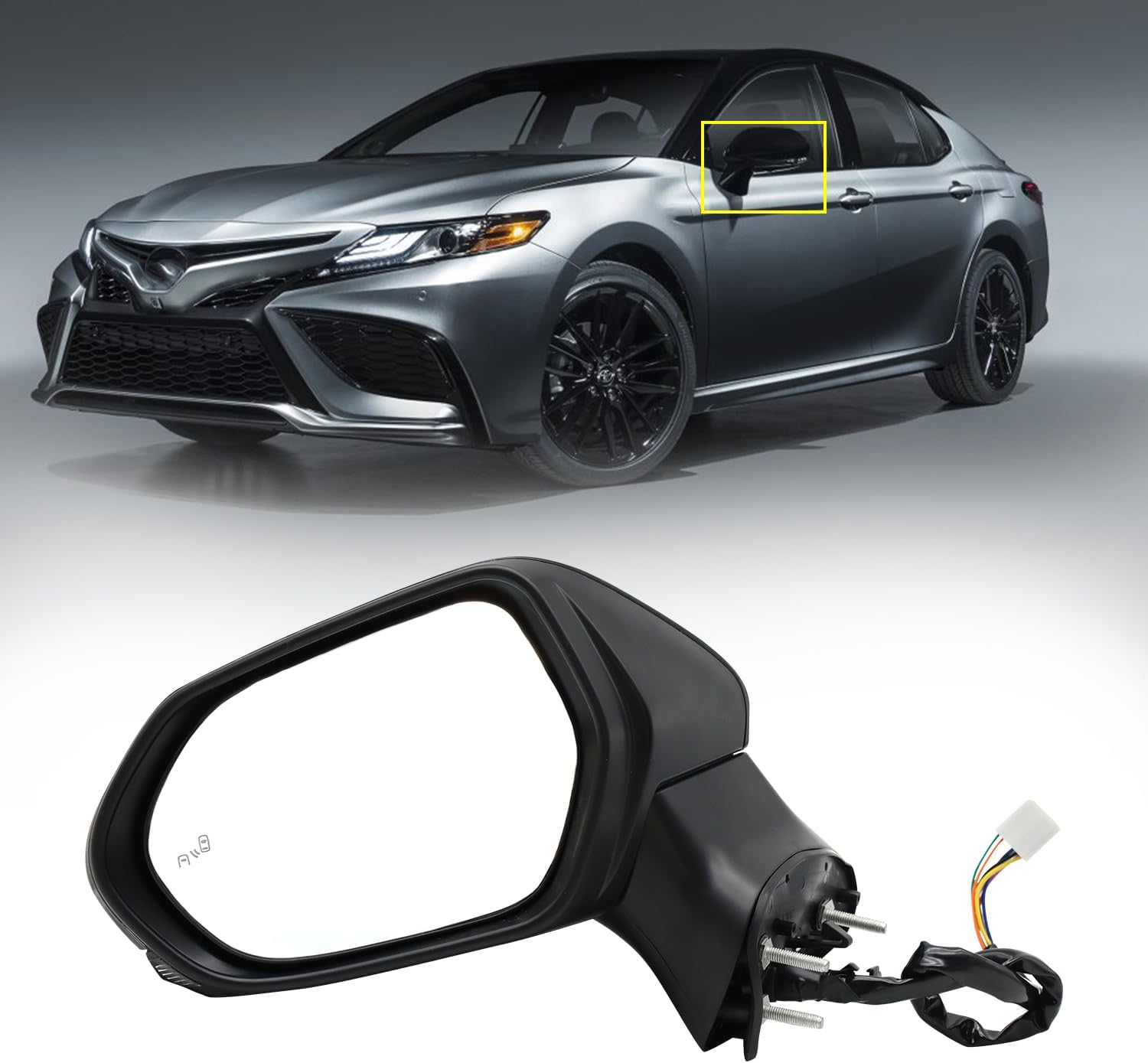 Amazon.com: Door Mirror Fit for 2018 2019 2020 2021 Toyota Camry Heated ...