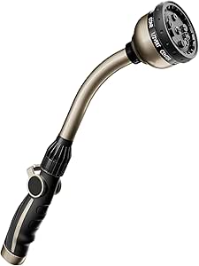 Amazon.com : RESTMO Watering Wand Heavy Duty, Metal Garden Hose Wand with 10 Spray Patterns, 15 ...