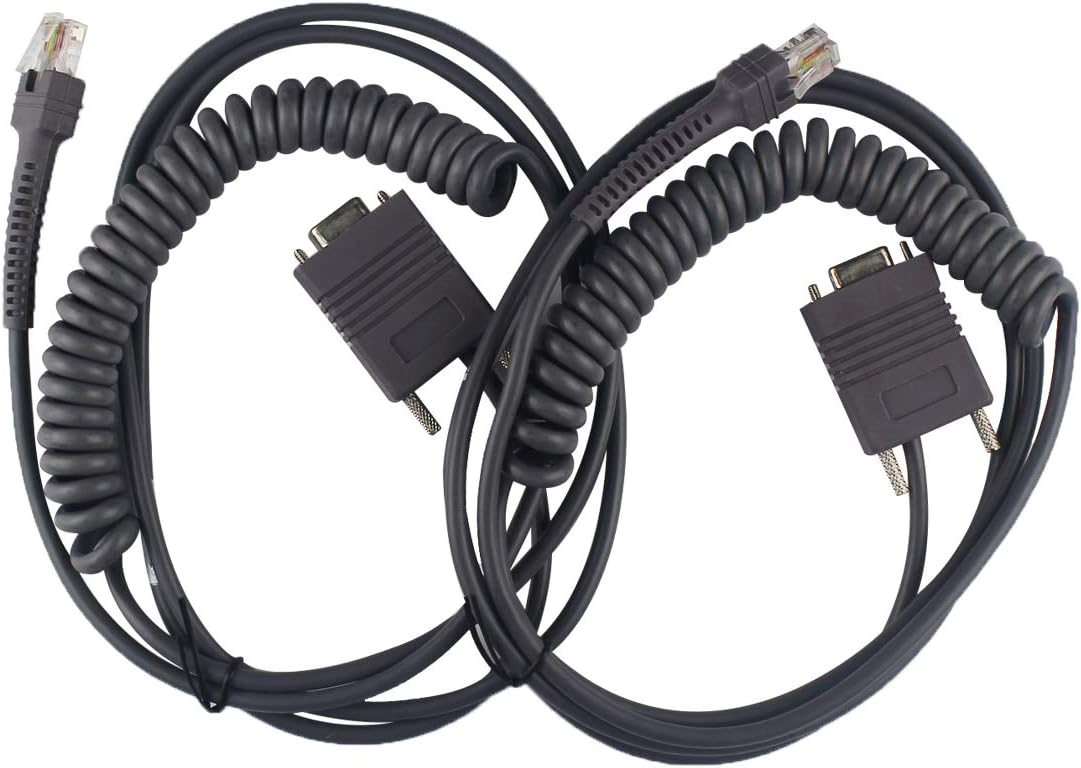 Amazon.com : RS232 Serial Cable for MS9540 MS7120 MS5145 Barcode Scanner DB9 6FT 2M Straight ...