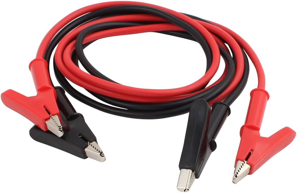 Sourcingmap Pair Double-Ended Alligator Clip Cable Jumper Wire Test ...