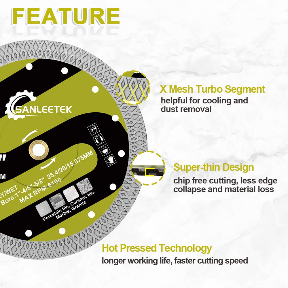 Snapklik.com : Diamond Tile Saw Blade 4.5"