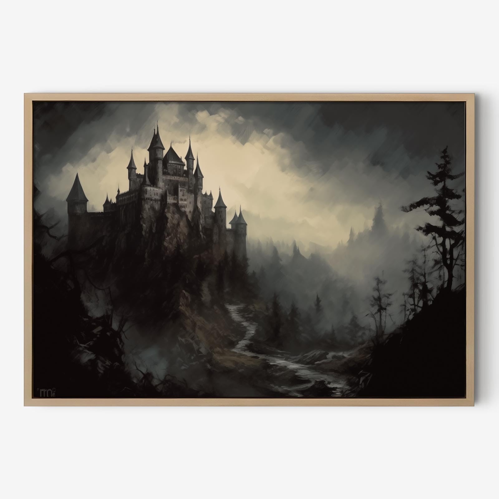 Amazon.com: Vintage Castle Poster Dark Academia Victorian Gothic Castle ...