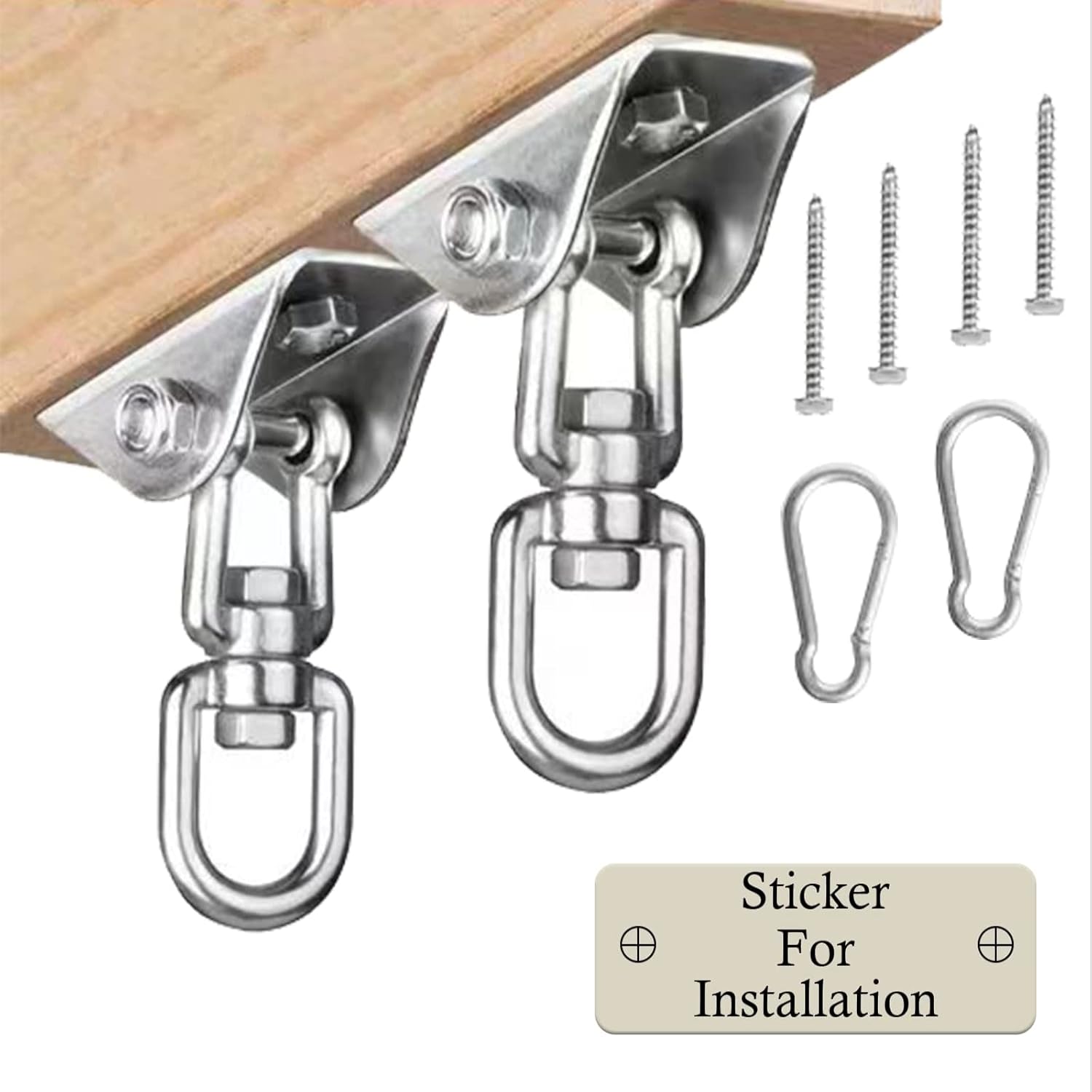 Amazon.com: Aisto Heavy Duty Swing Hangers for Wooden Sets 2000 LB ...