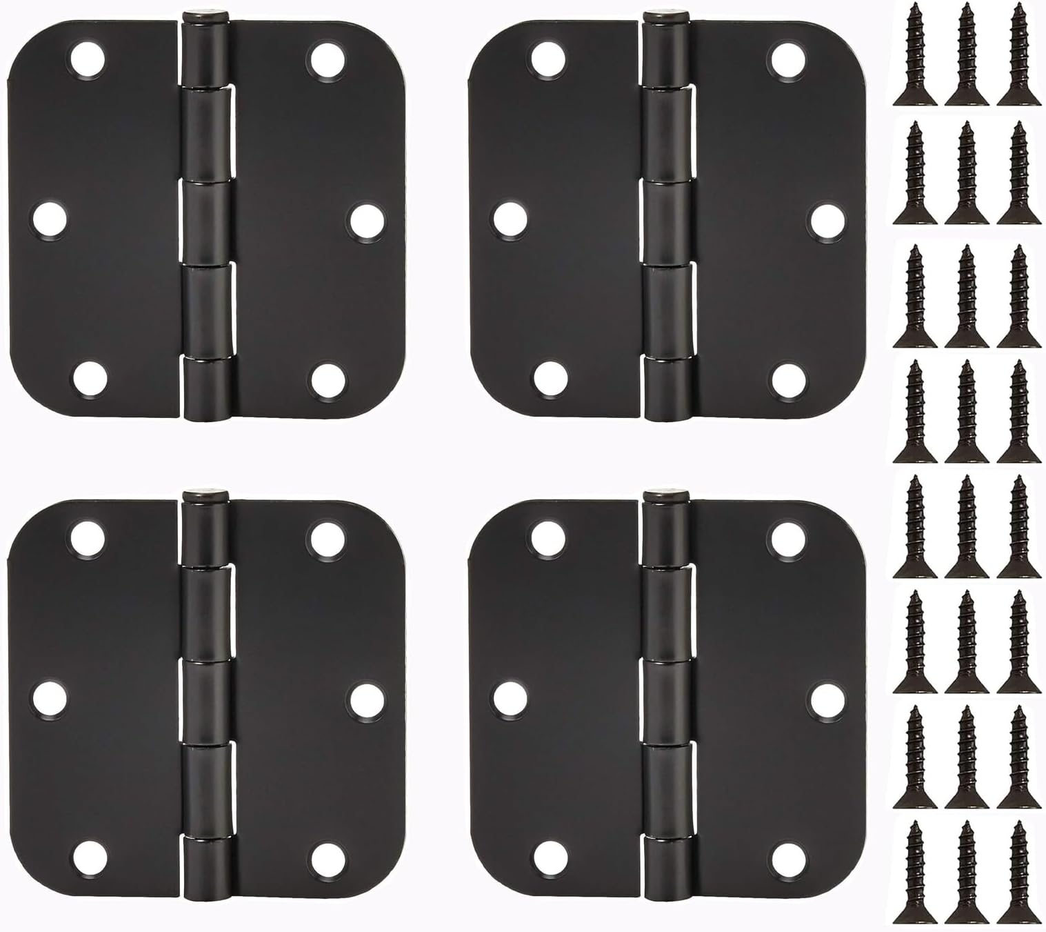 Heavy Duty Gate Hinges Sange Sopffy,4 Pack Gate Hinges Black Iron 3.5 ...