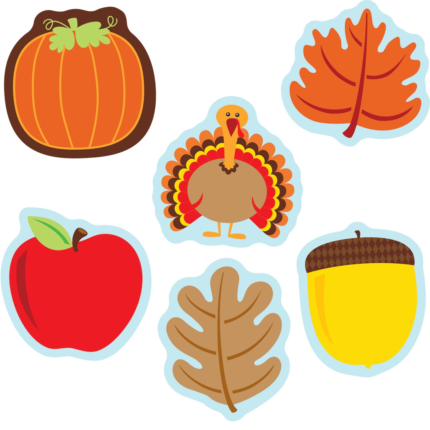 Carson Dellosa – Fall Mix Mini Colorful Cut-Outs, Fall Classroom Décor ...