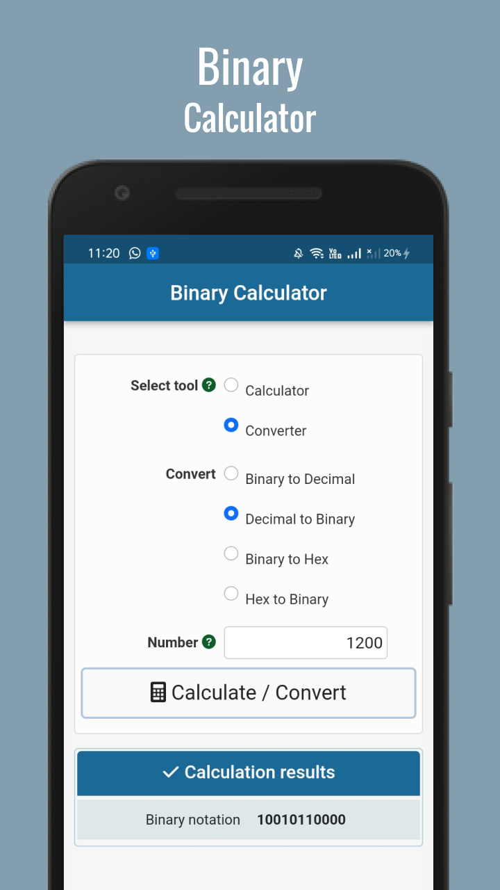 Binary Calculator - App on Amazon Appstore