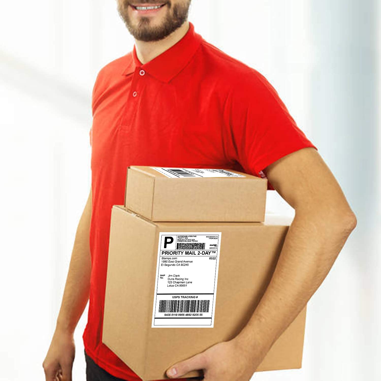 Snapklik.com : Direct Shipping Labels, Half Sheet Self Adhesive ...