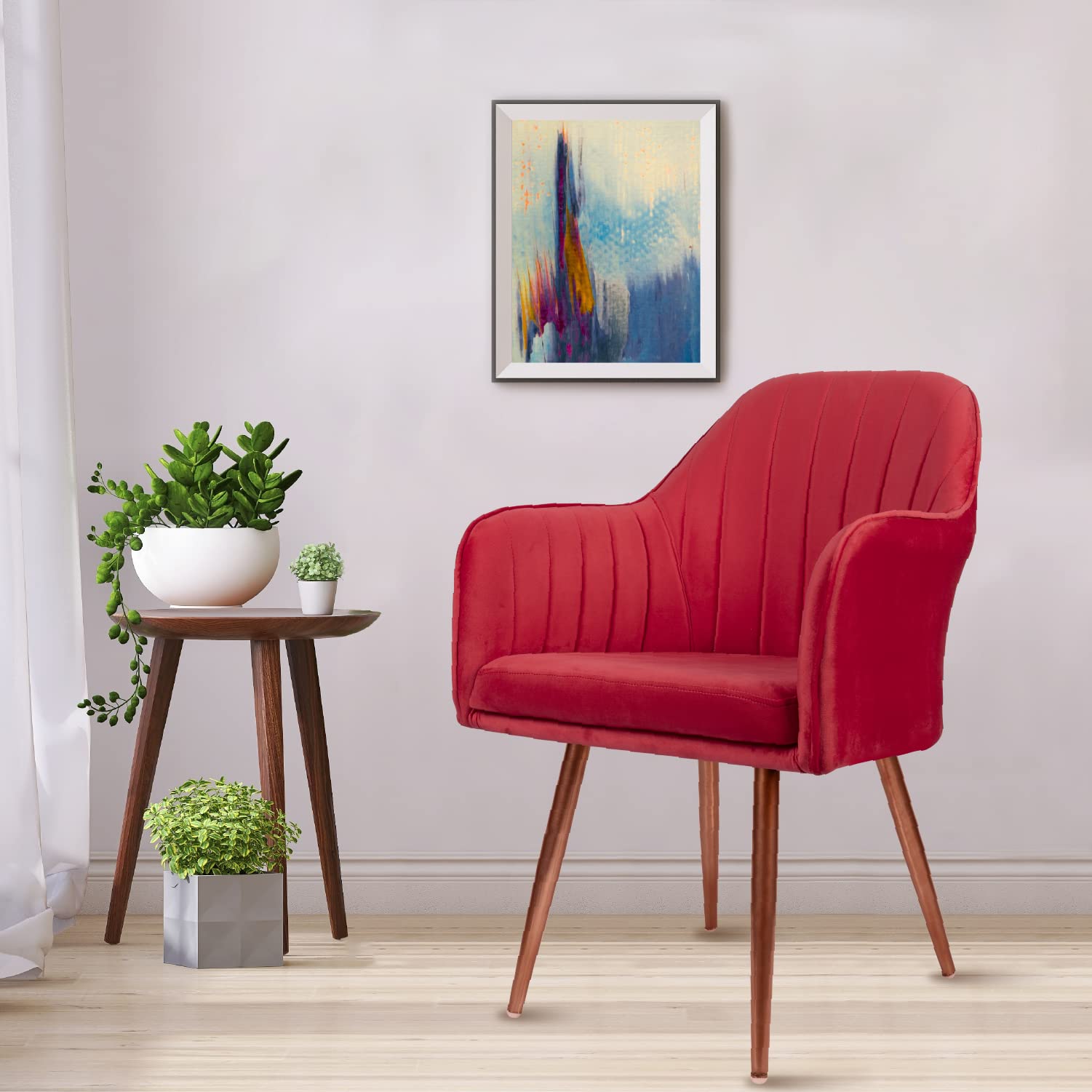 Vergo Plush Dining Chair | Accent Chair for Living Room Bedroom ...