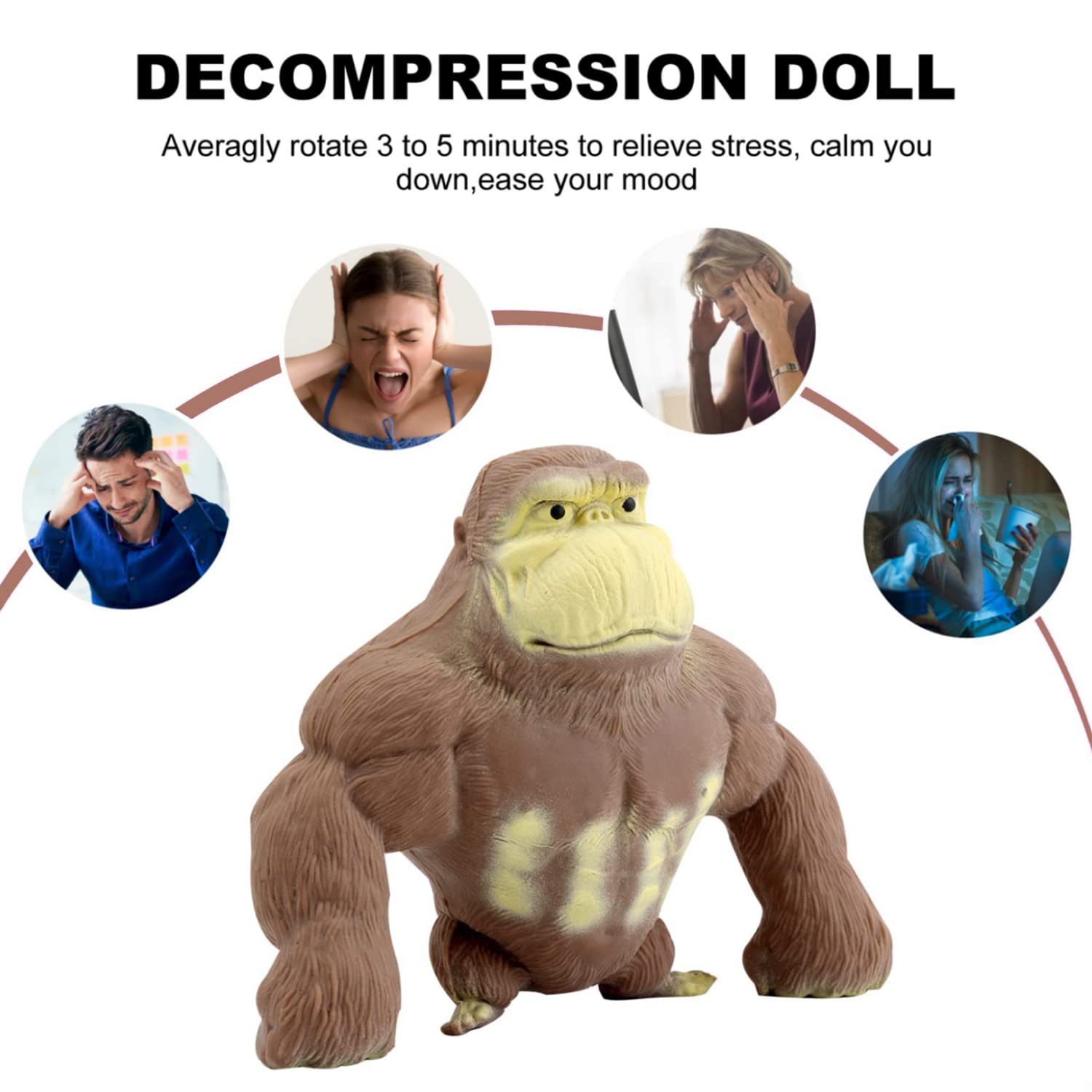 Snapklik.com : MOMOFSSS Super Large Gorilla Toy Figure, Soft Squishy ...