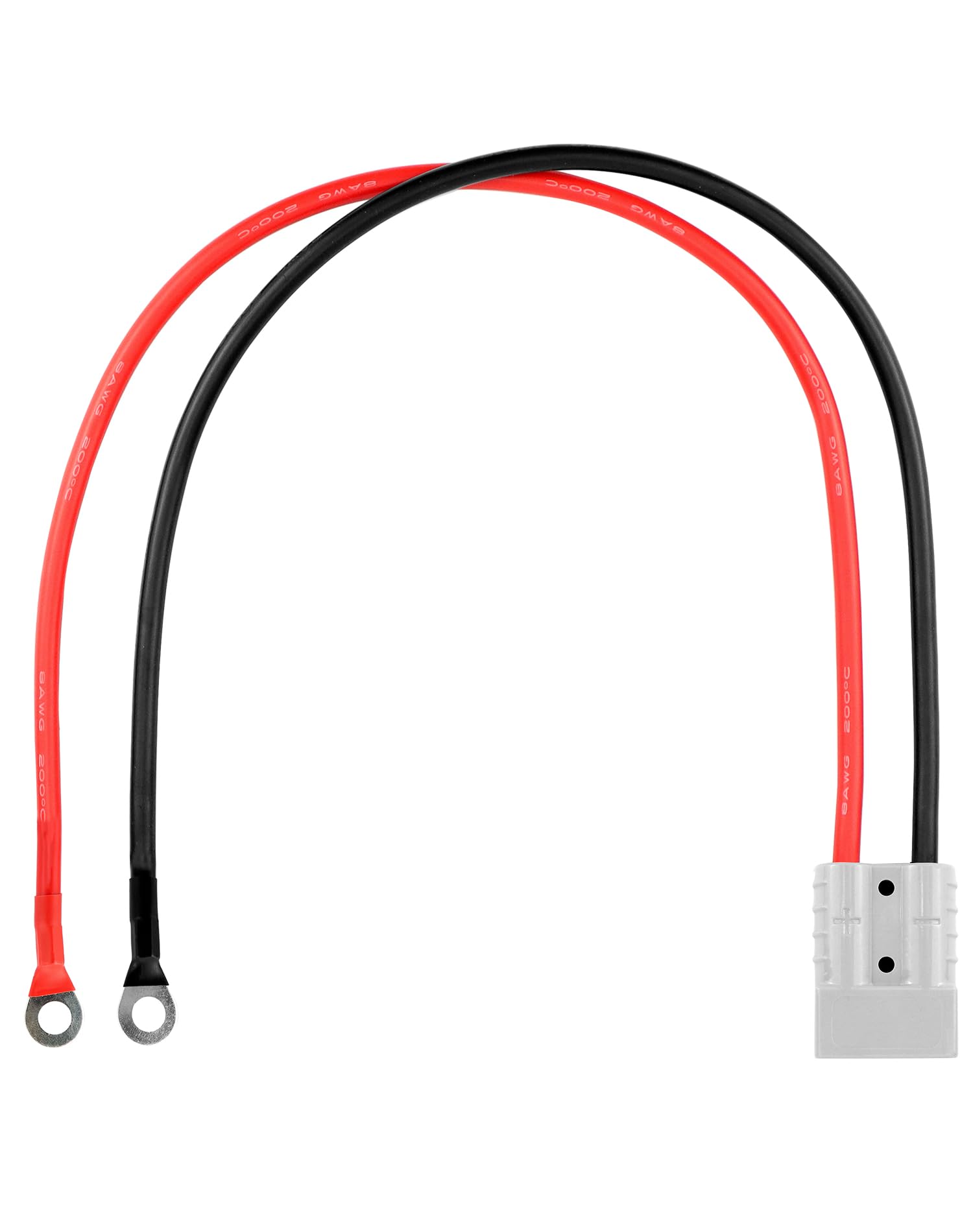 QWORK® Battery Connector with 10AWG Silicone Wire 20 Inches, 50A 600V ...