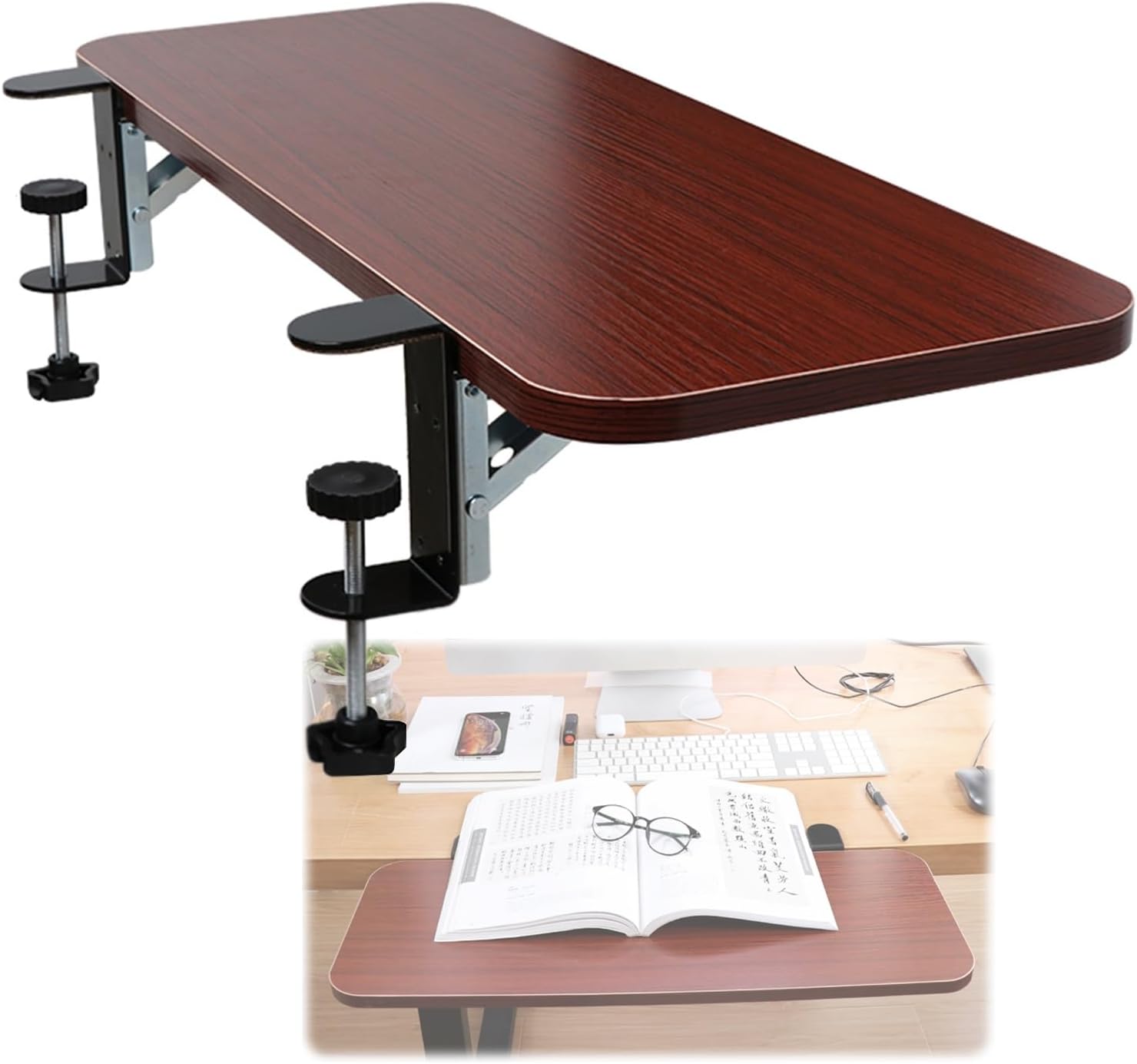 Amazon.com: Foldable Keyboard Tray - Computer Desk Ergonomic Desk ...