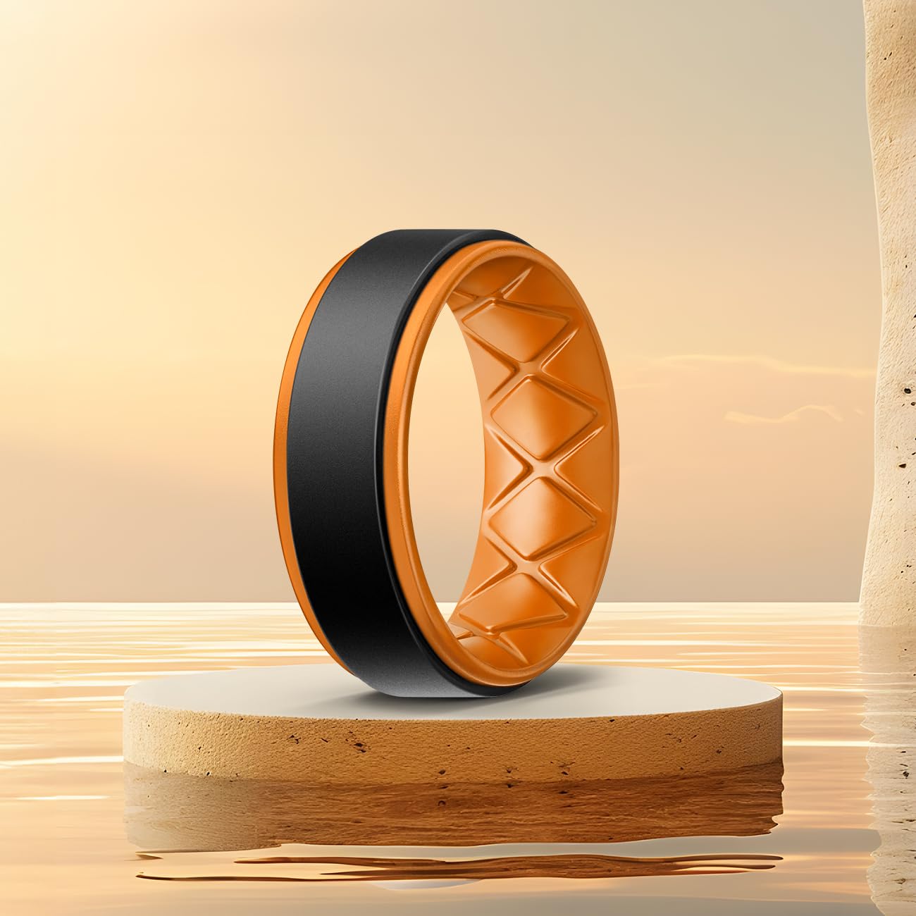 Snapklik.com : Egnaro Silicone Rings For Men 1/4/5/6/7 Multipack Of ...