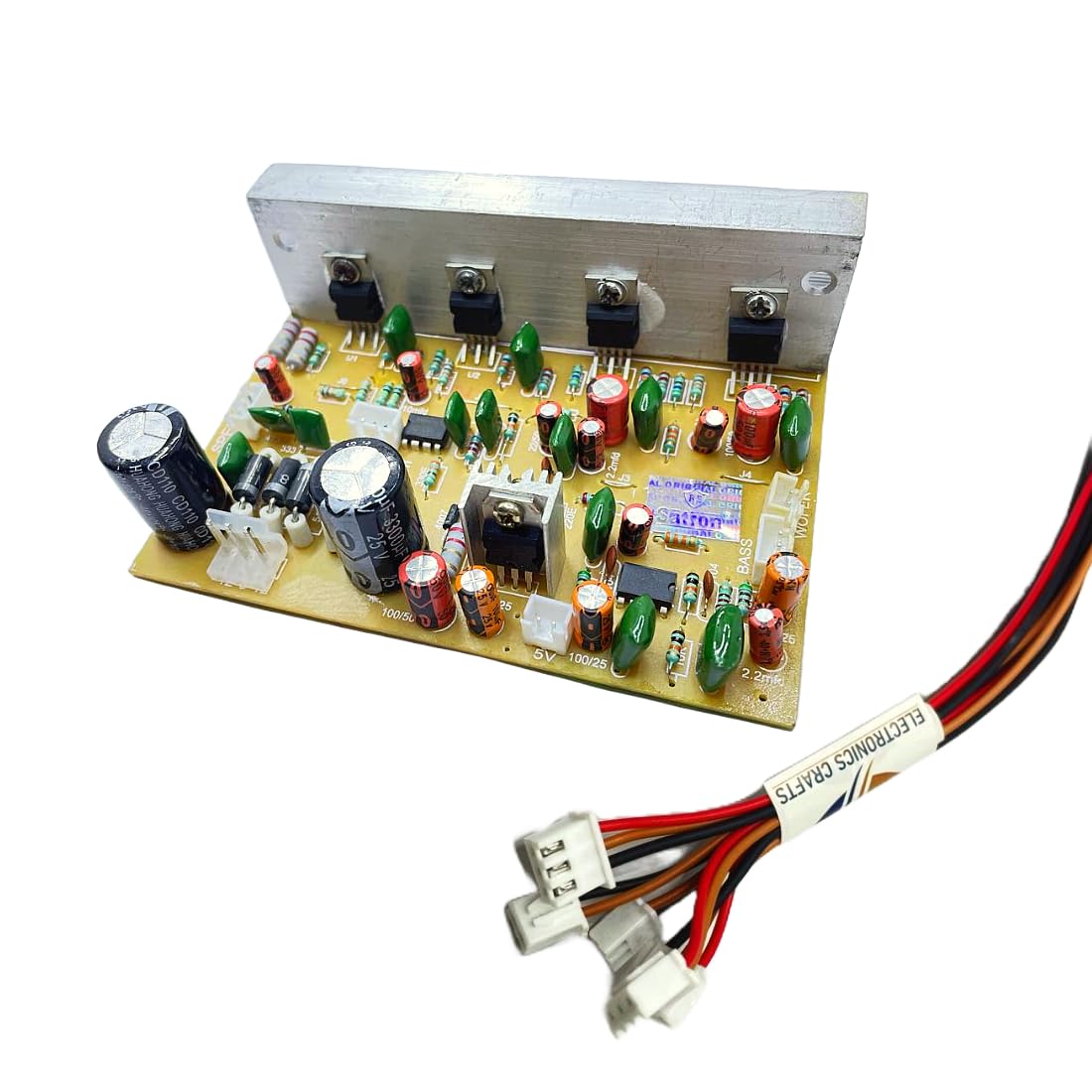 Electronics Crafts tda 2030 4 Tr 4.1 Home Theator Audio Amplifier Circuit Board : Amazon.in ...