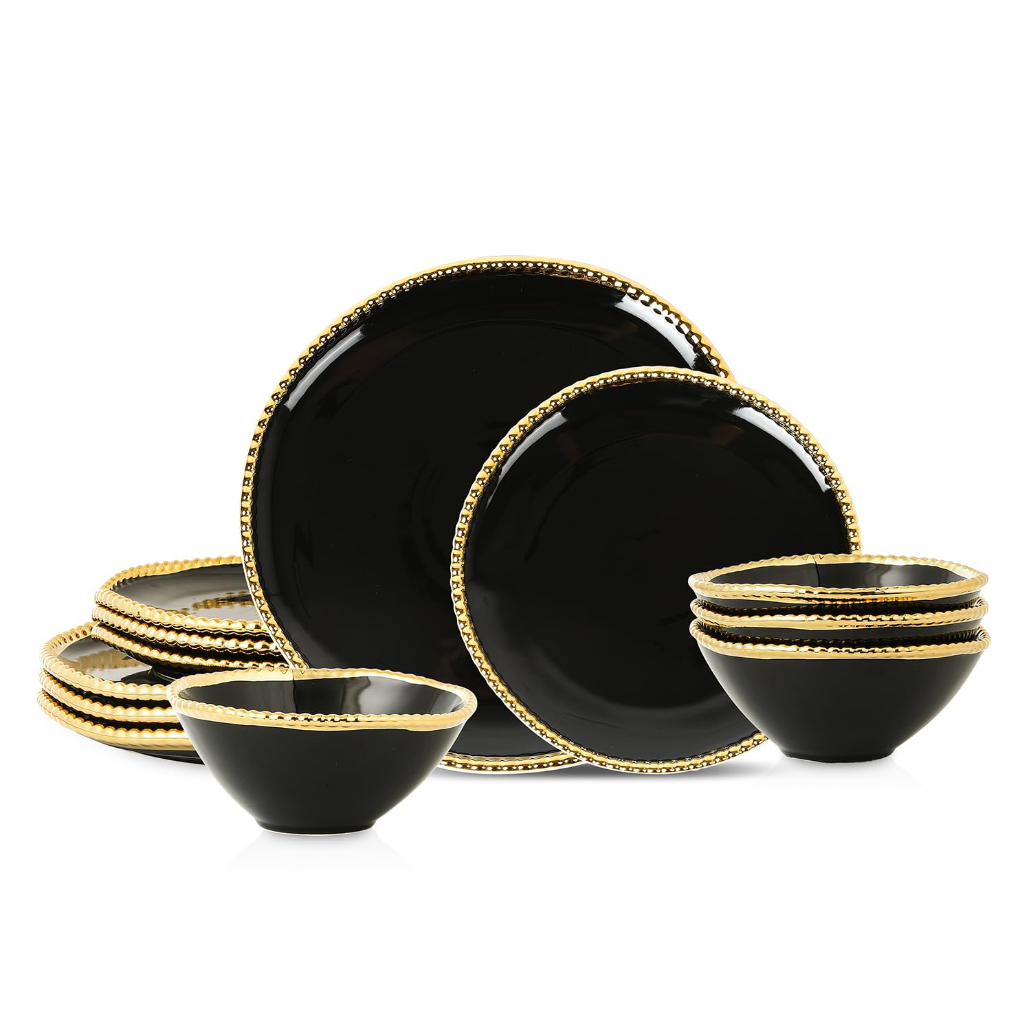 Amazon.com: Christian Siriano Akoya Porcelain Dinnerware Set, 12-Piece ...