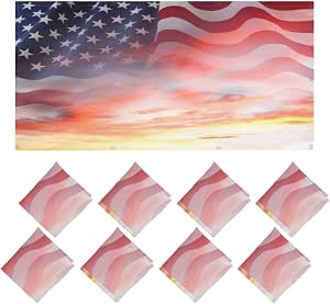 UDXOMZAGK 8 Pack Fluorescent Light Covers for Ceiling Lights Flag Sky ...