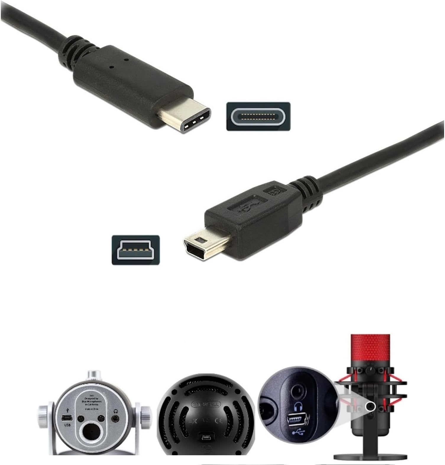 Amazon.com: ienza 10-Ft Long PC Mac Computer USB Cable Cord Wire for ...