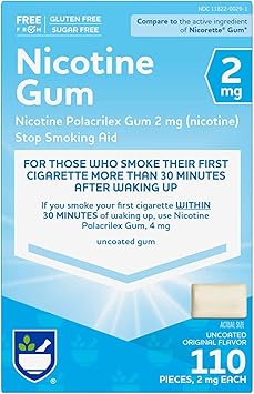 Amazon.com: Rite Aid Nicotine Gum, Original Flavor, 2 mg - 110 Count ...