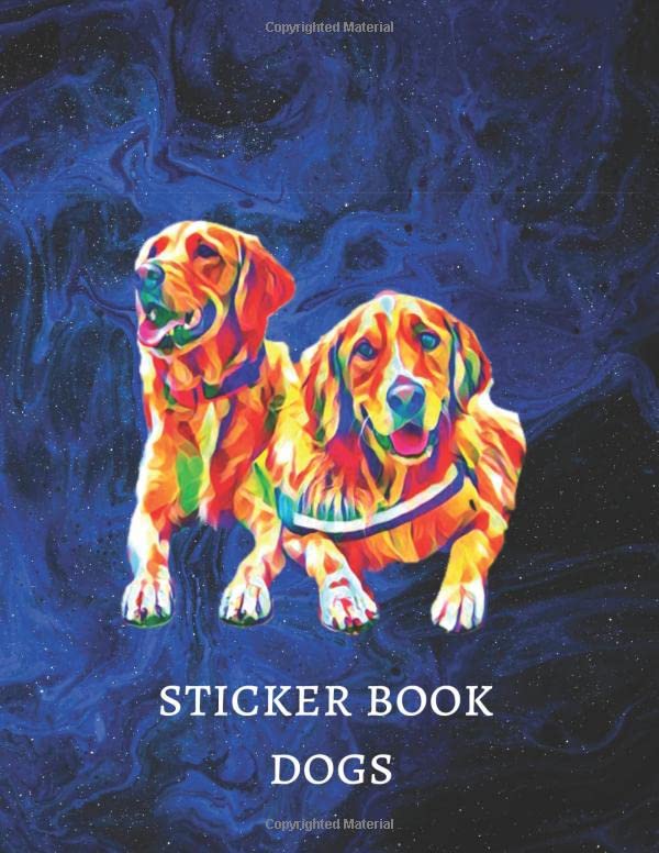 Blank sticker book Labrador Retriever dogs | Sticker collecting album ...