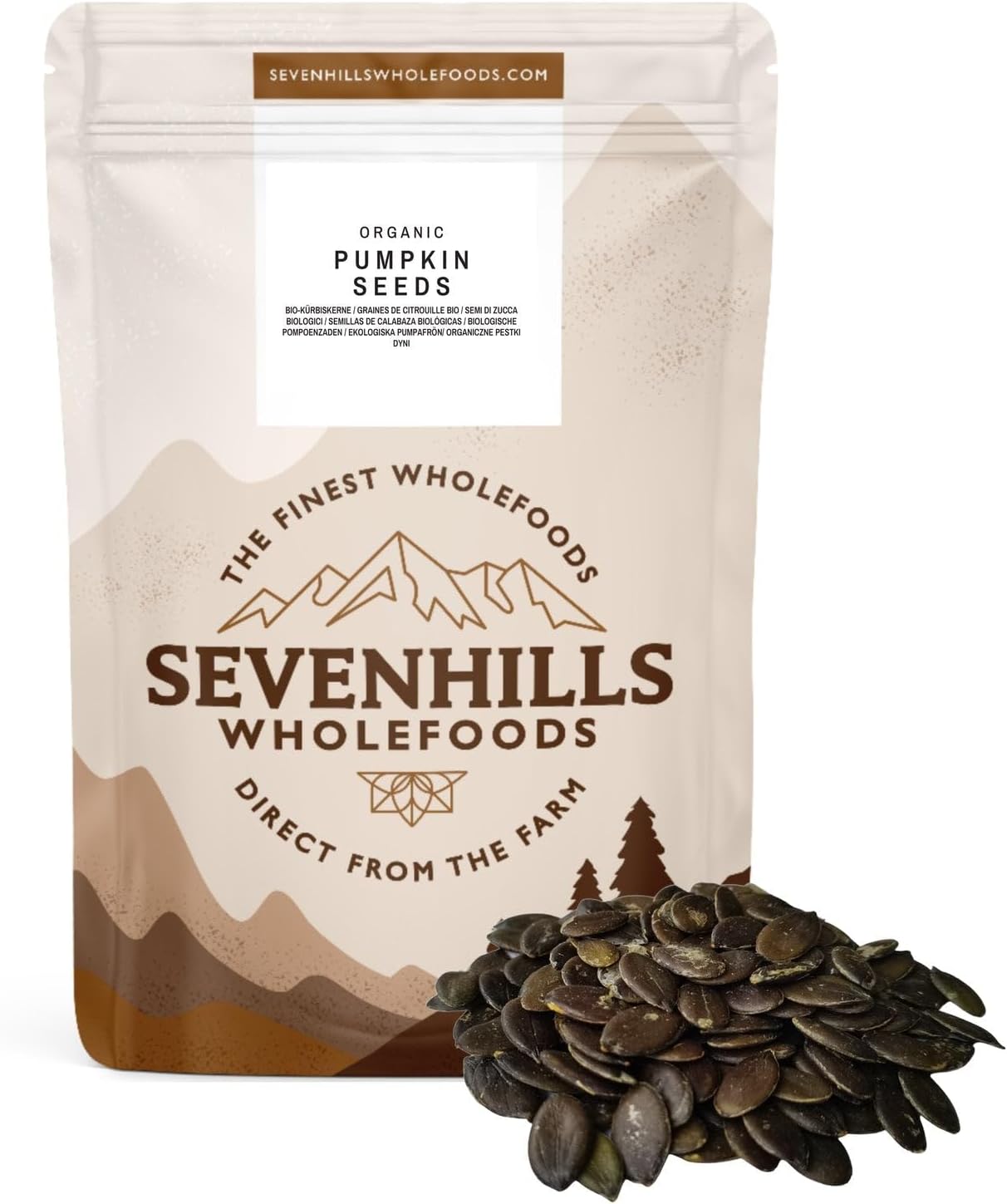 Sevenhills Wholefoods Organic European Pumpkin Seeds 900g from Austria ...