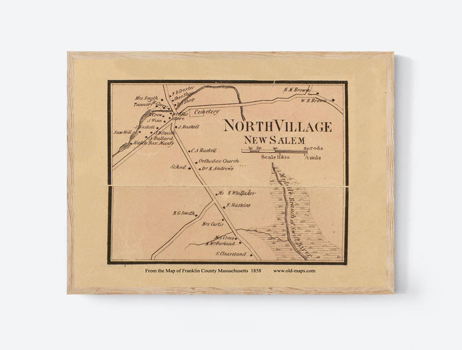 New Salem Massachusetts Map