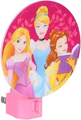 Projectables Disney Princess 6-Image LED Night Light Projector, Dusk-to ...