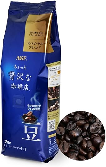 Amazon | AGF ちょっと贅沢な珈琲店 レギュラーコーヒー 豆 スペシャルブレンド 【 コーヒー豆(豆のまま) 】250グラム (x 1) | AGF(エージーエフ) | 焙煎 通販