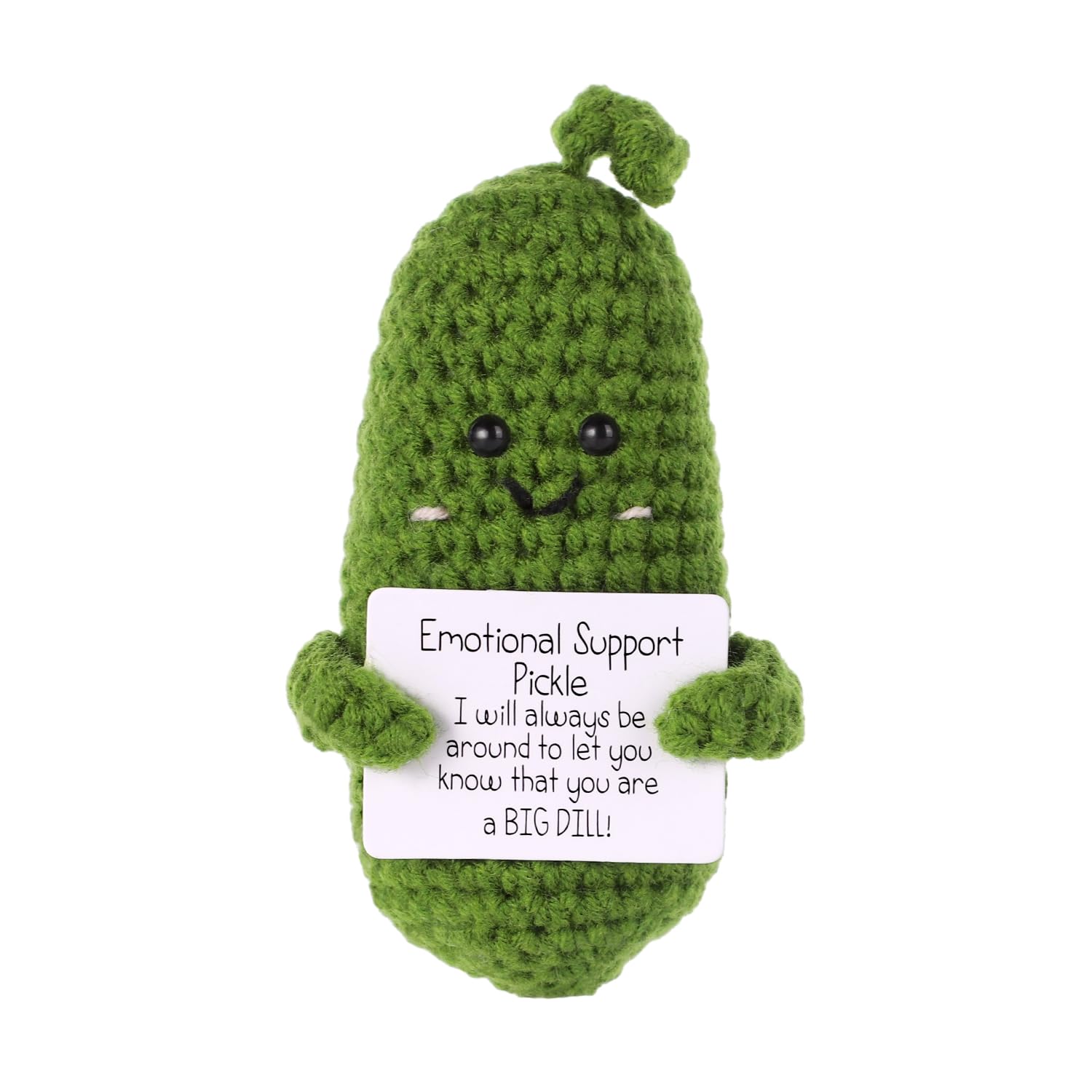 Amazon.com: Funny Positive Cucumber, 4 Inch Emotional Support Pickle ...