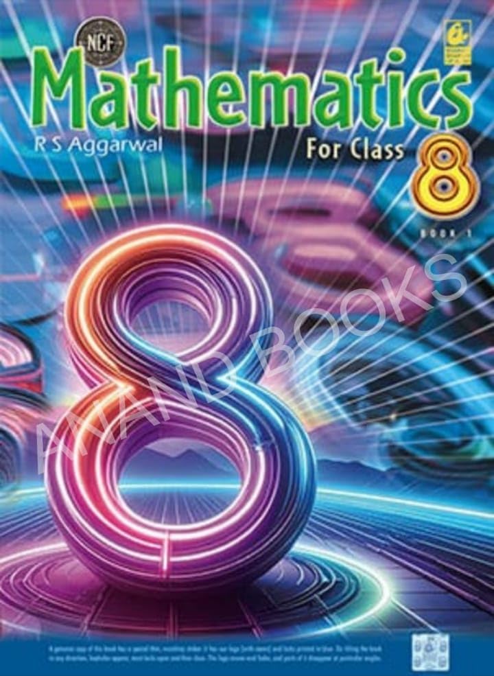 R S Aggarwal Class 8 Mathematics Book 1 2026 Edition | Based on NCERT ...