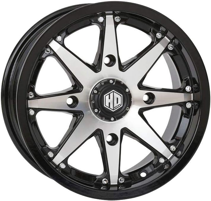 Amazon.com: STI HD10 ATV/UTV Wheels - Gloss Black/Machined / 14X7 4/110 ...