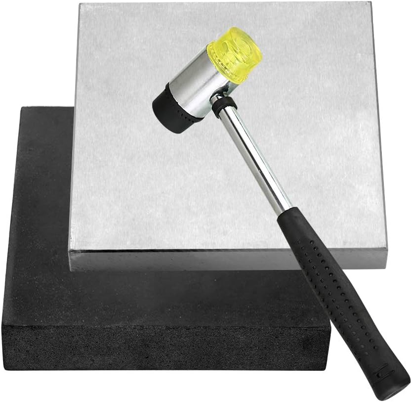 Amazon.com: Oudtinx Steel and Rubber Block 2 Pcs Work Bench Blocks ...