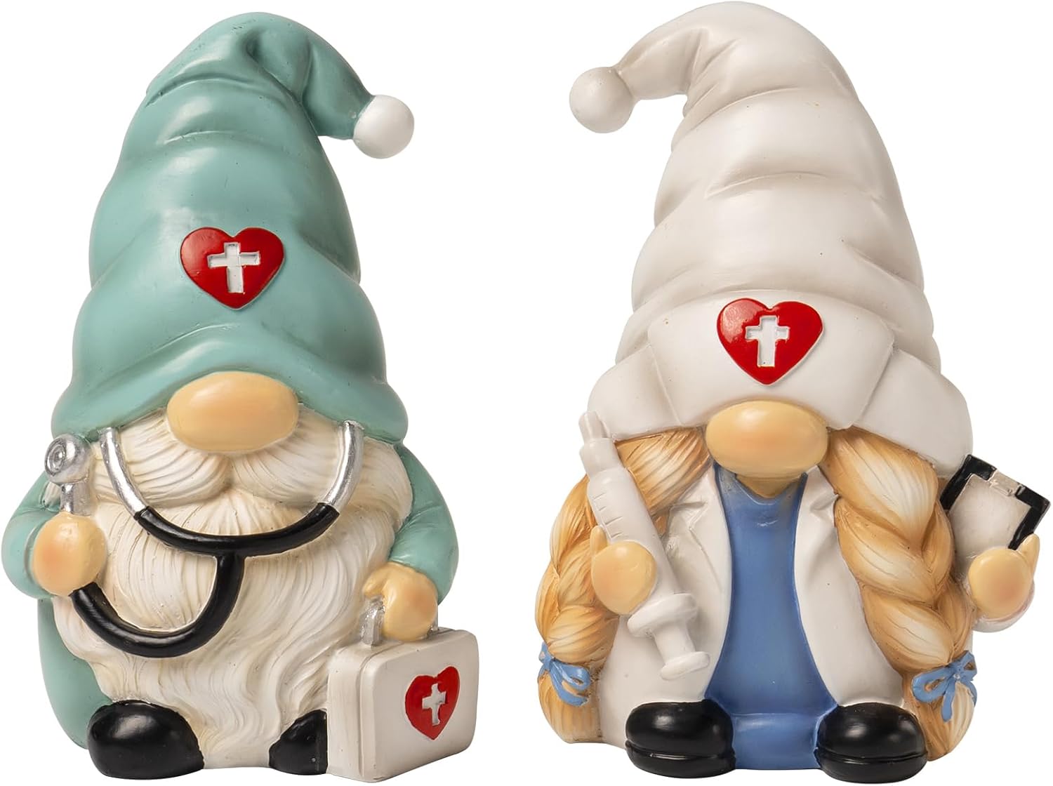 Amazon.com: flangairy 2 Pcs 4.7" Nurse Day Gnome Figurines Decor ...