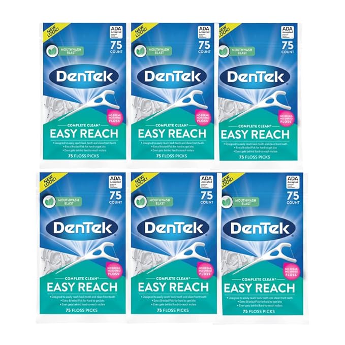 Amazon.com : DenTek Complete Clean Easy Reach Floss Picks, Advanced ...