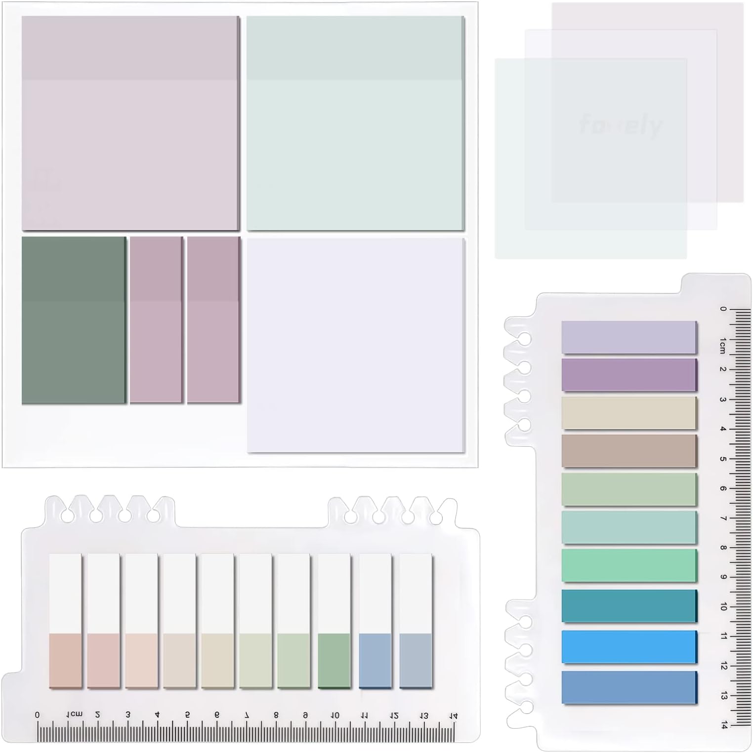 Clear Sticky Notes, 700 Pcs Transparent Sticky Notes Tabs Set ...