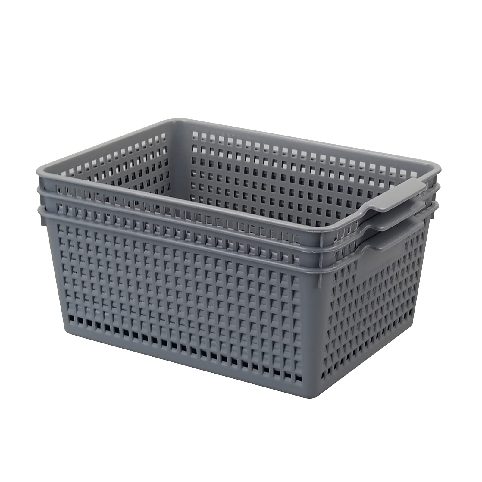 Snapklik.com : Sandmovie 3 Pack Platic Storage Baskets