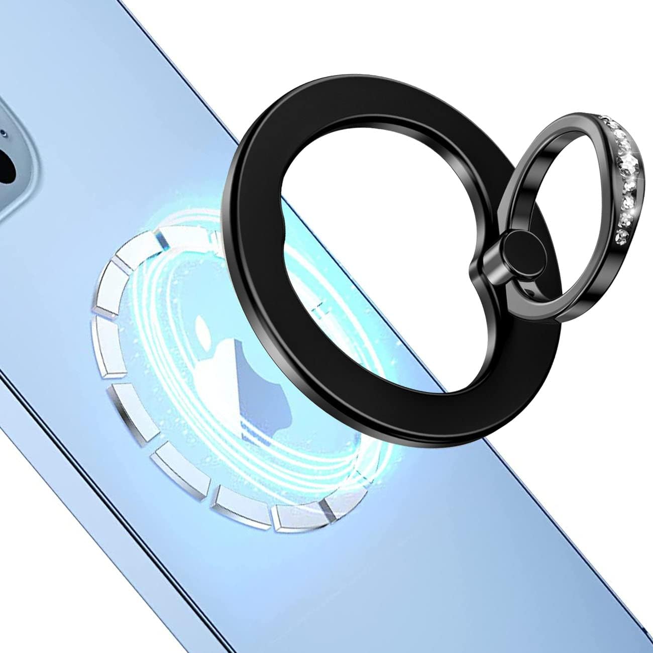 WUOJI Handy Ring Halterung Magnetisch 360 Grad Drehung Handy Griff ...