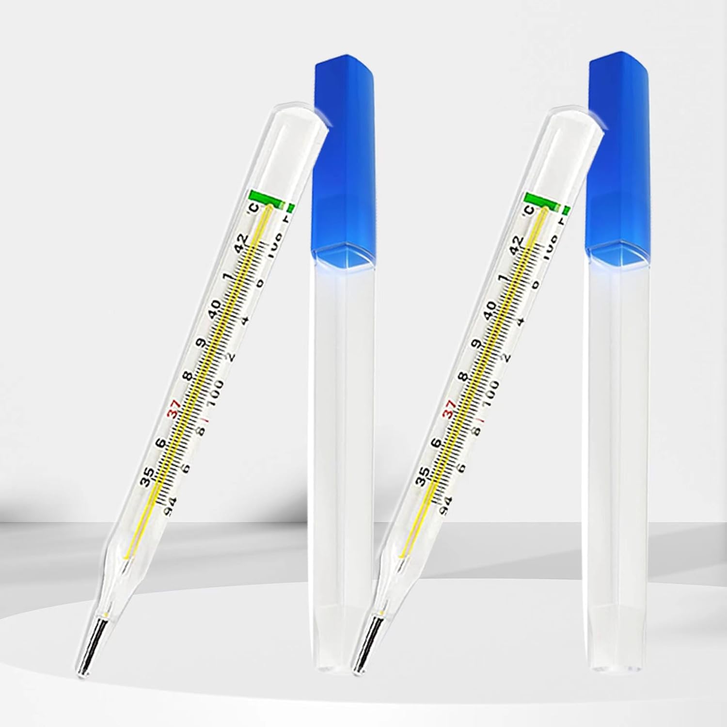 Amazon.com: ℃&℉ Clinical Glass Thermometer for Underarm 2PCS - Classic ...