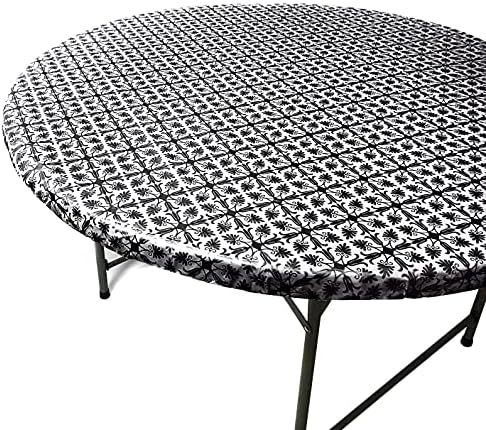 Amazon.com: Boao 6 Pcs 60 Inch Round Waterproof Table Cover Elastic ...