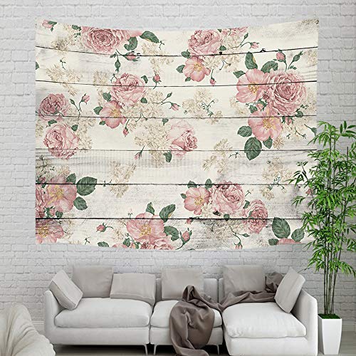 Amazon.com: NYMB Rustic Pink Rose Tapestry, Country Floral Rose Flower ...