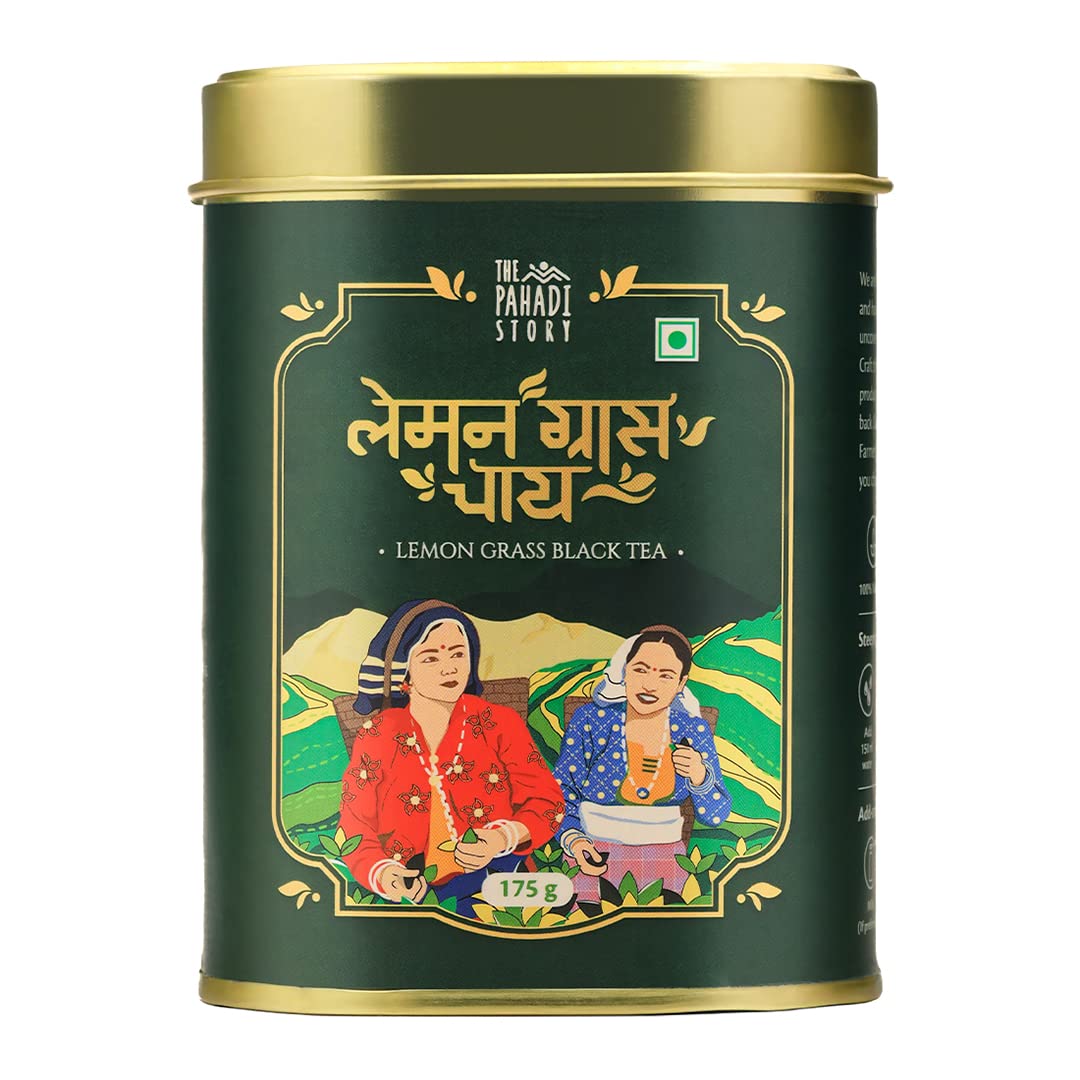 THE PAHADI STORY Lemon Grass Tea 175Gm – 100% Natural Premium Assam Tea ...